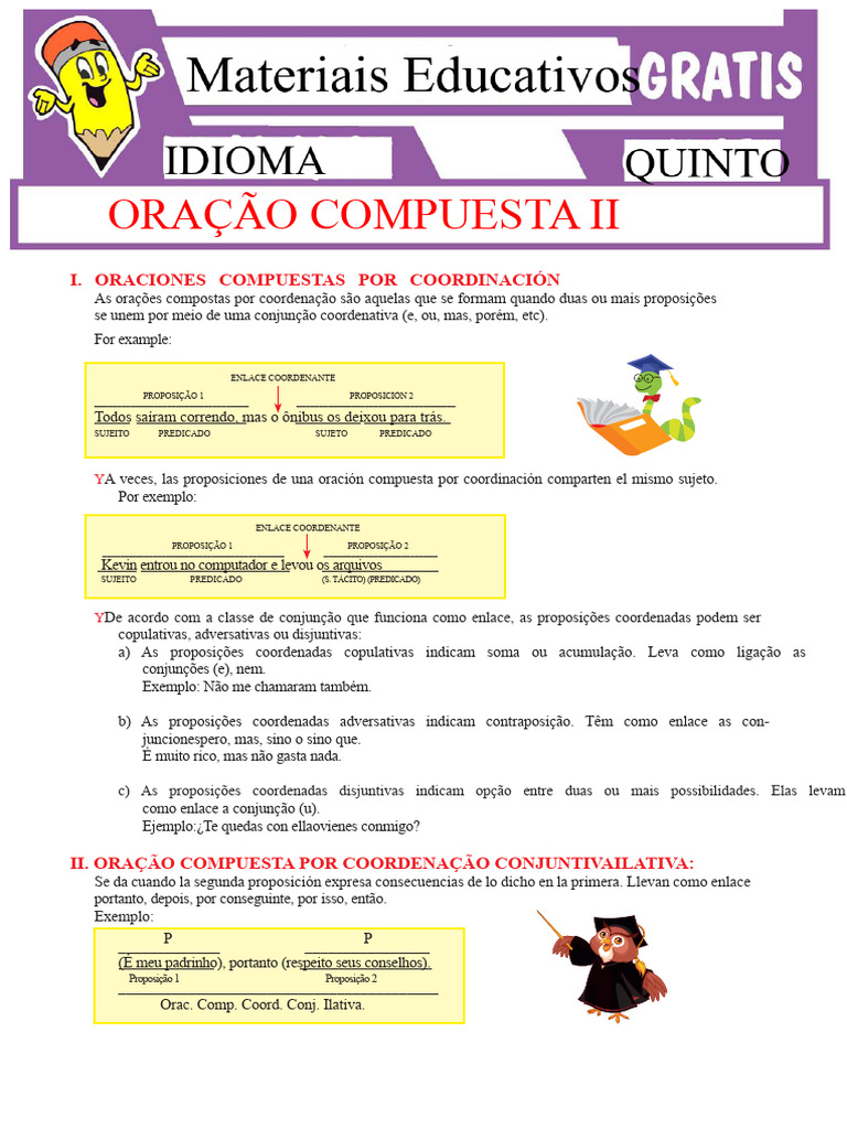 Frases-Compostas-por-Coordenção-Para-Quinto-Ano-do-Segundo-Grau | PDF ...