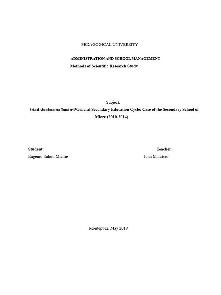 EUGENIO - Monograph Project - Version 8 | PDF | Qualitative Research ...