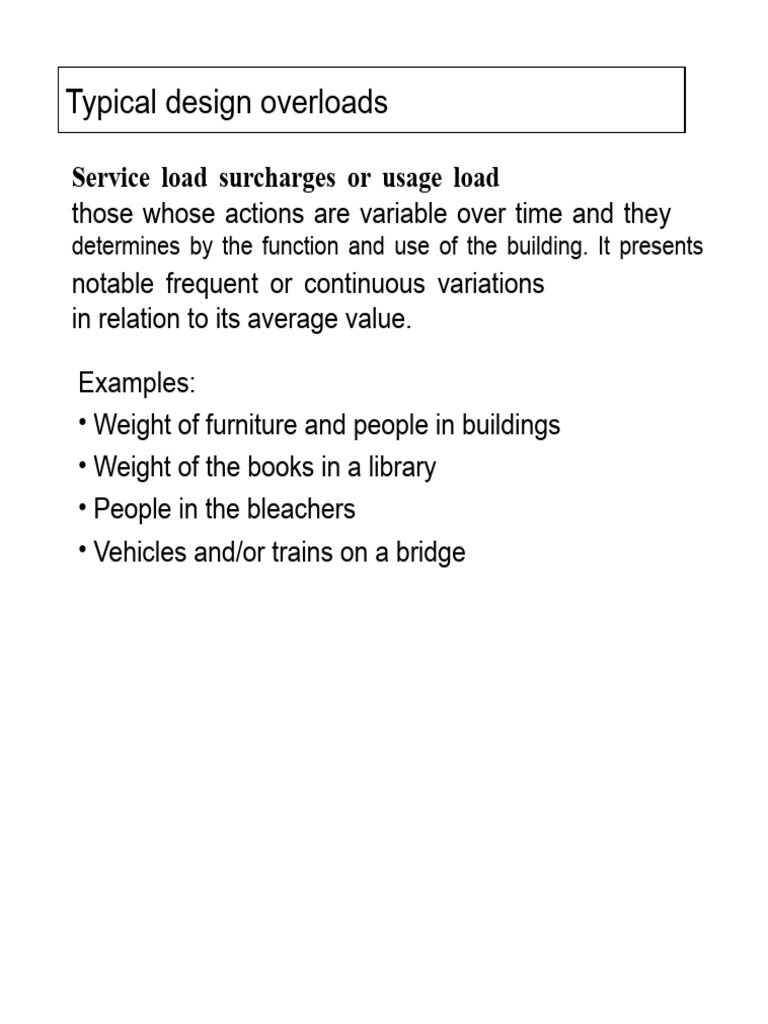 3_Typical Design Overloads | PDF