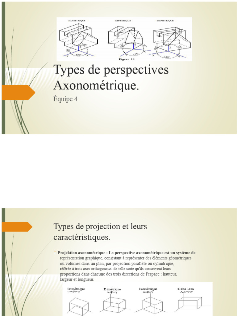 Types de perspectives en dessin technique | PDF | Perspective ...