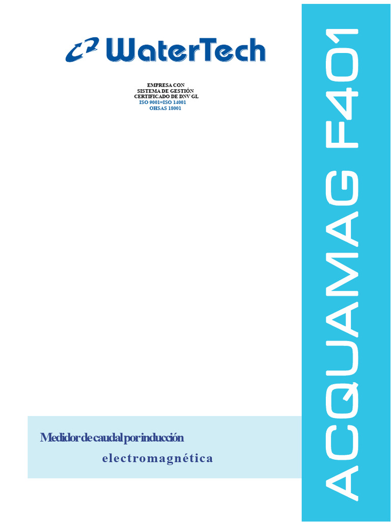 P-0000010 MEDIDOR ACQUAMAG F401 WATERTECH | PDF