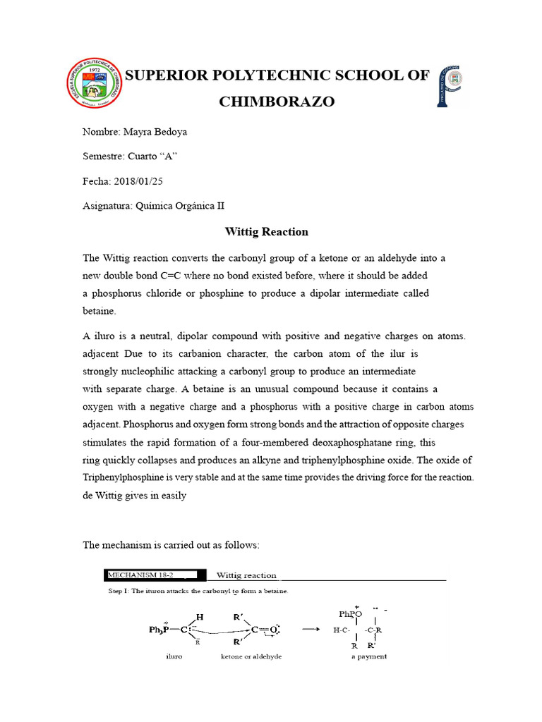 Wittig Reaction | PDF
