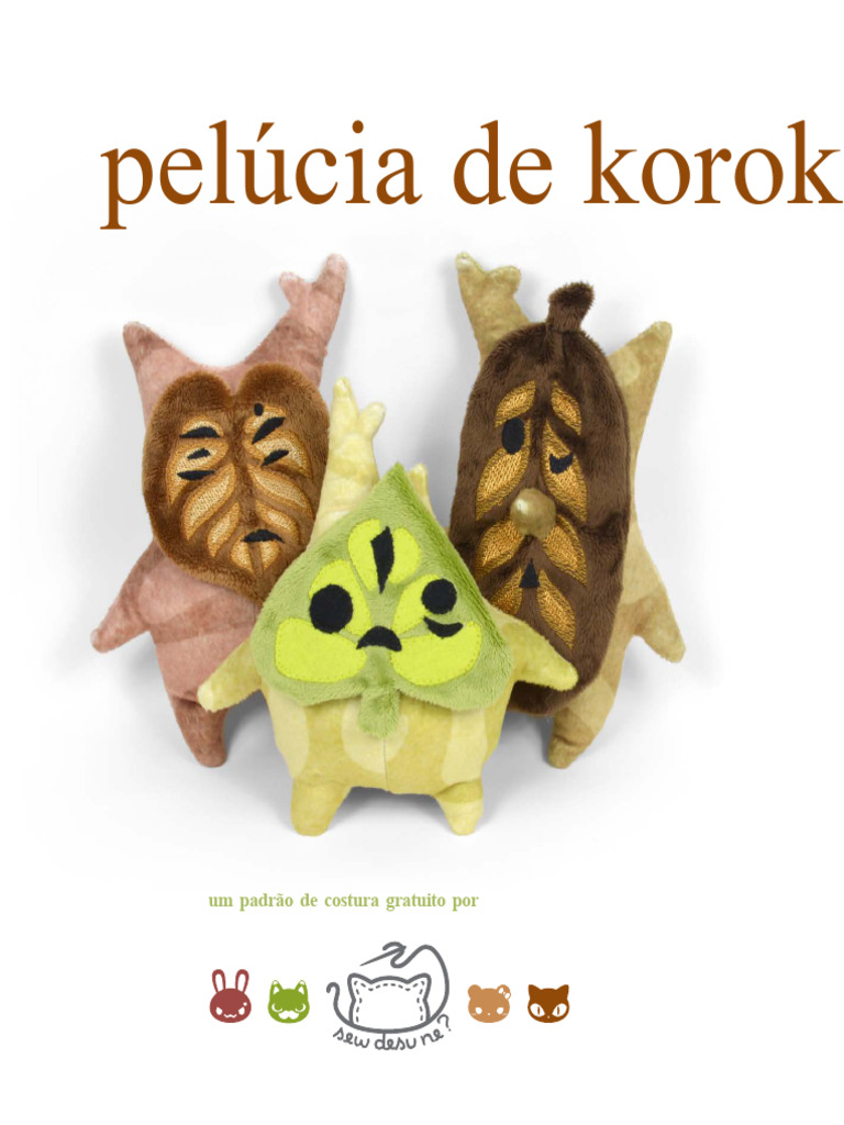 Padrão de Costura de Pelúcia Korok | PDF | Costura