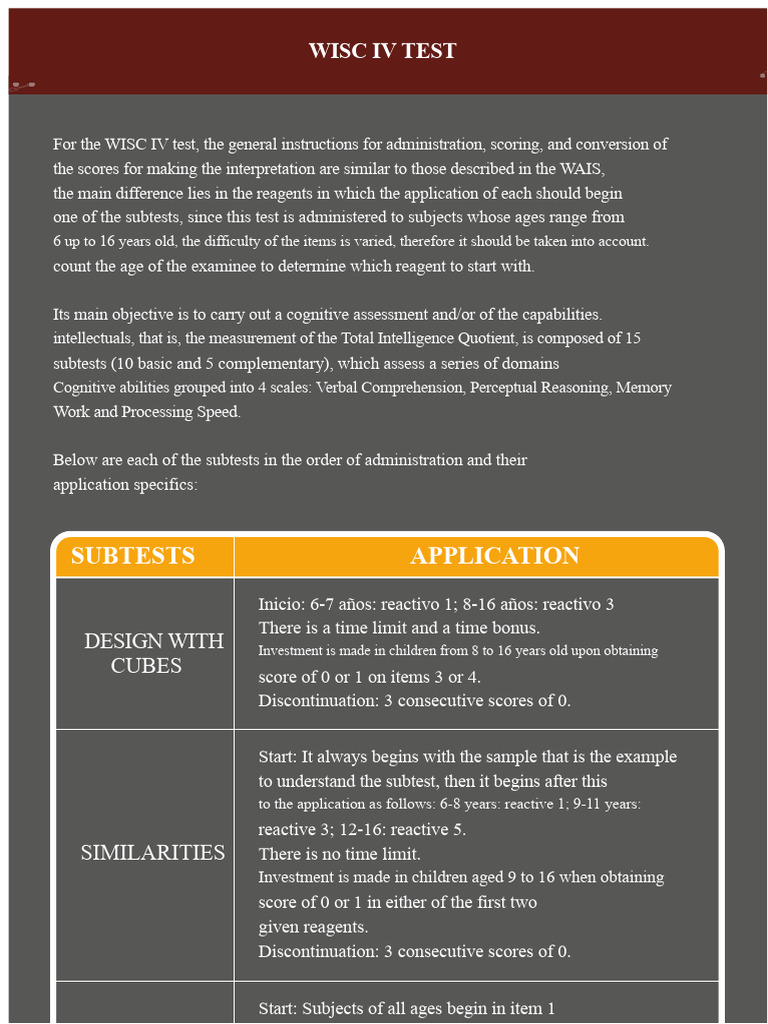9-test-WISC_IV | PDF