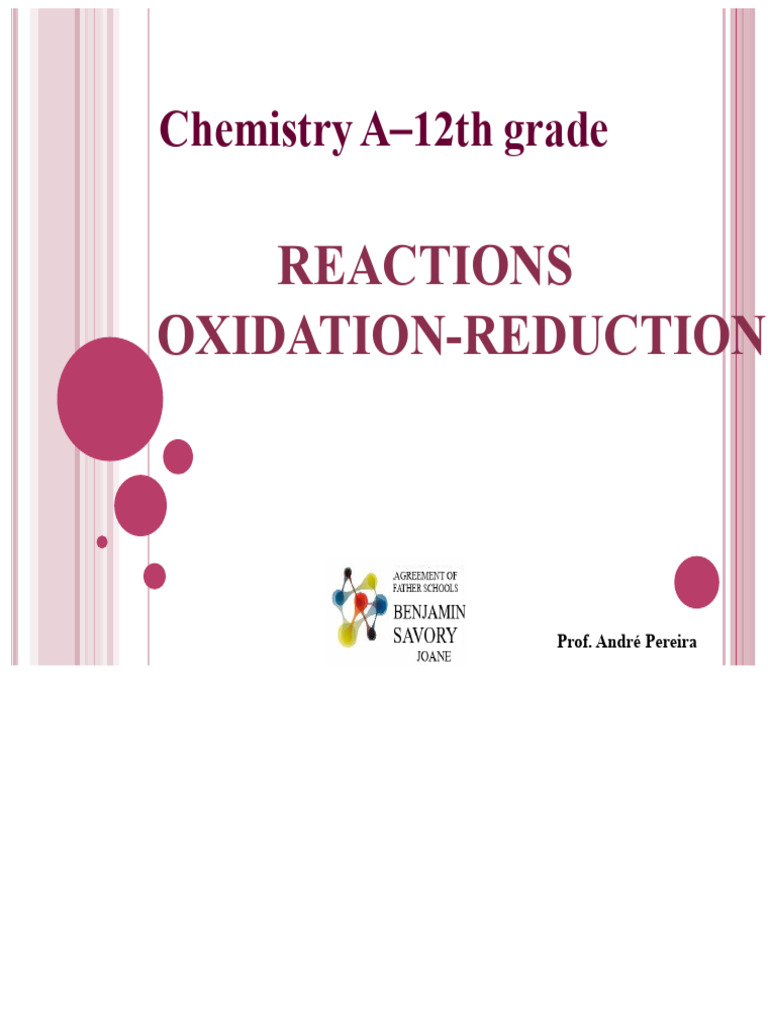 Redox Reactions Adjustment | PDF | Redox | Electrochemistry
