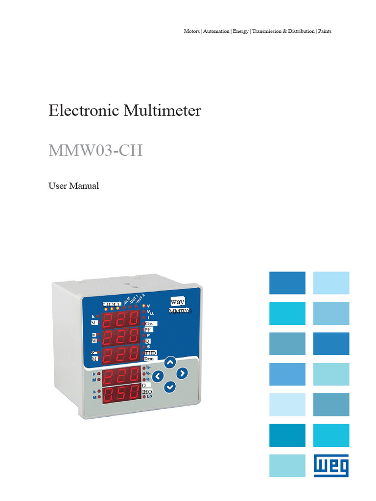 WEG Multimeter MMW03 CH User Manual 10006647116 En | PDF | Transformer ...