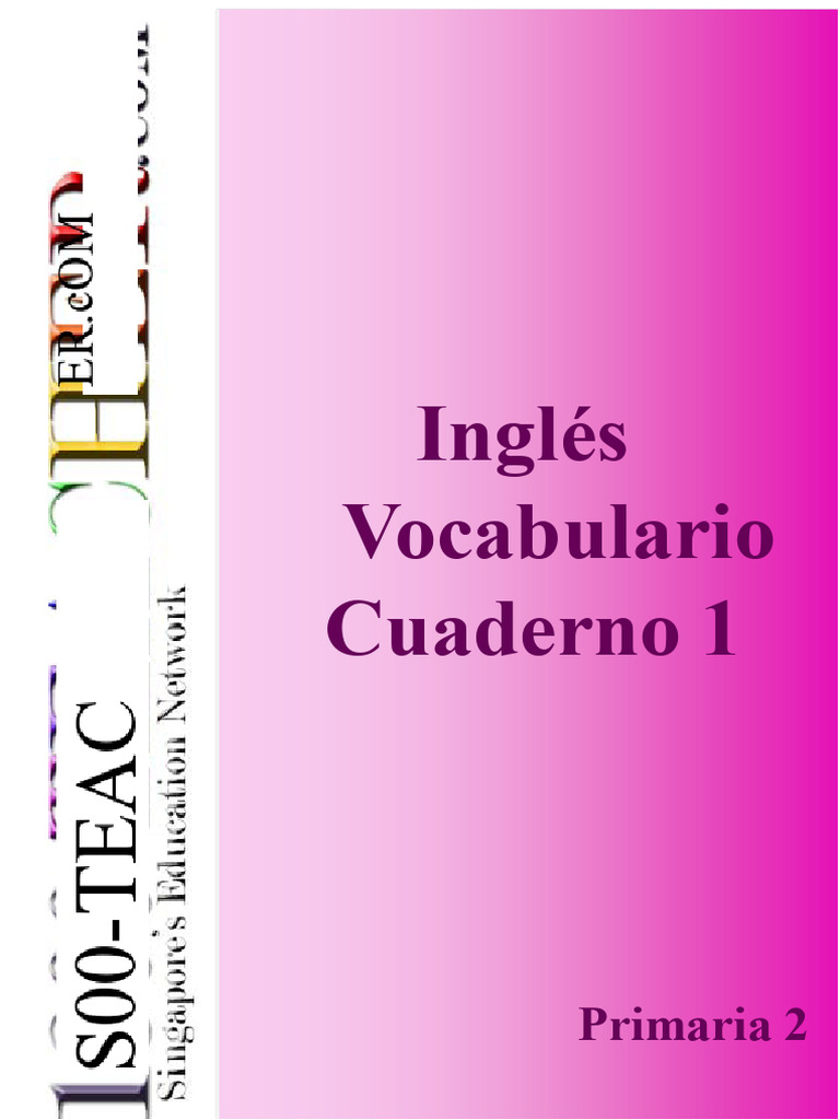 Cuaderno de Vocabulario en Inglés para Segundo Grado | PDF