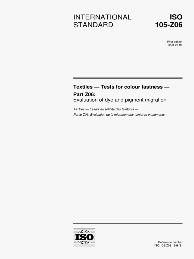 Iso 105 Z06 1998 | PDF