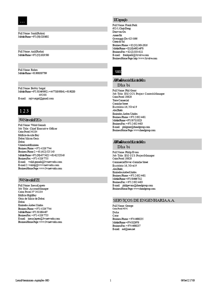 LISTA GLOBAL DE FORNECEDORES - KARAN .pdf | PDF