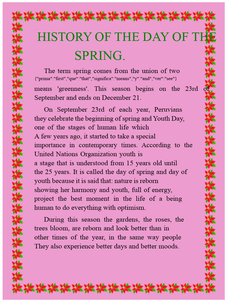 HISTORY OF SPRING DAY.pdf | PDF