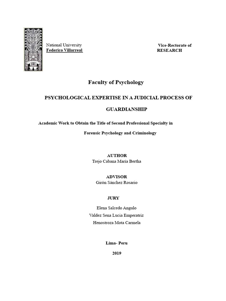 Psychological Expert Report EXAMPLE | PDF | Psychology | Personality ...