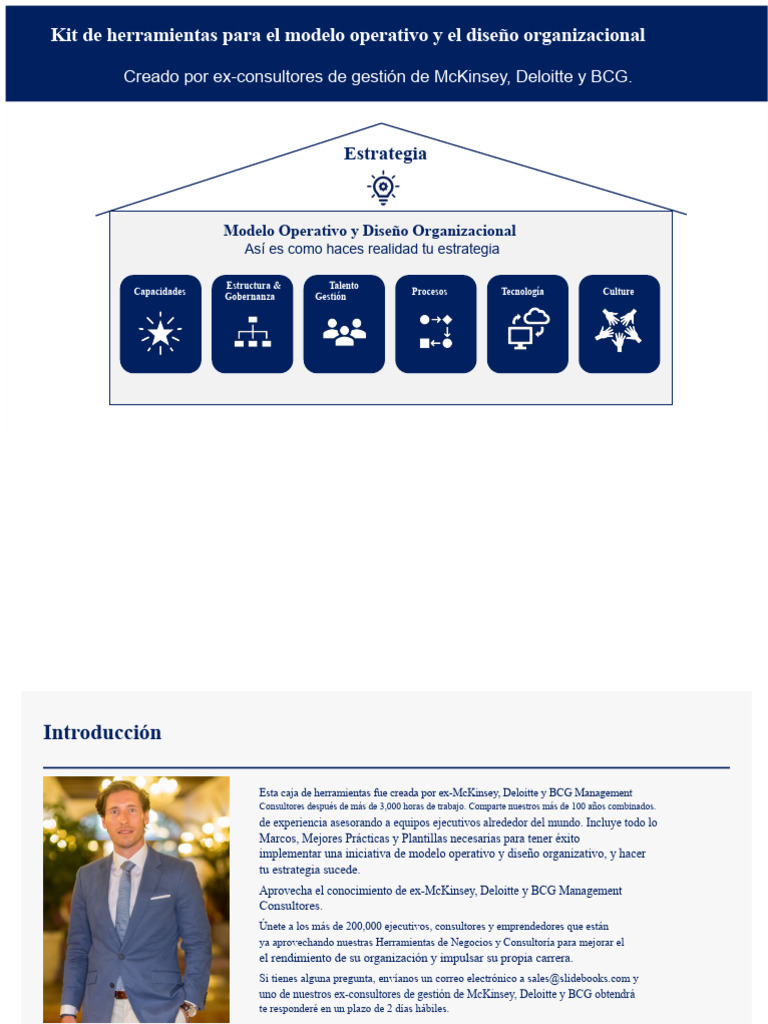 Kit de Herramientas para El Modelo Operativo y El Diseño Organizativo ...