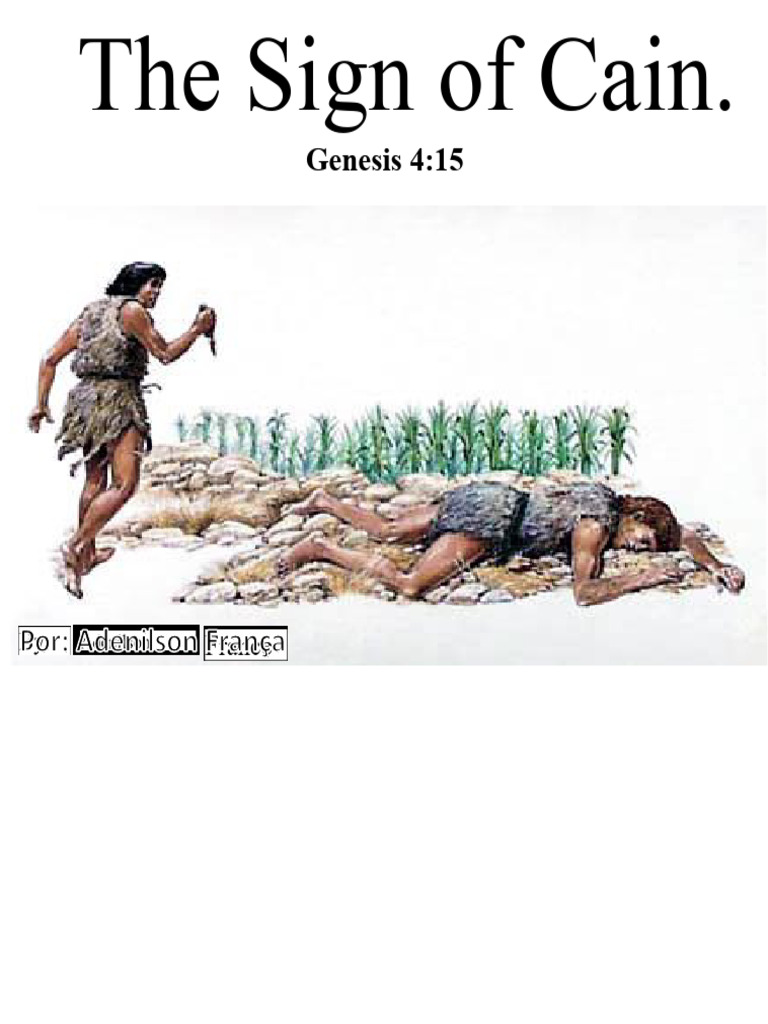 Adenilson - The Sign of Cain Exegesis | PDF | Cain And Abel | Book Of ...
