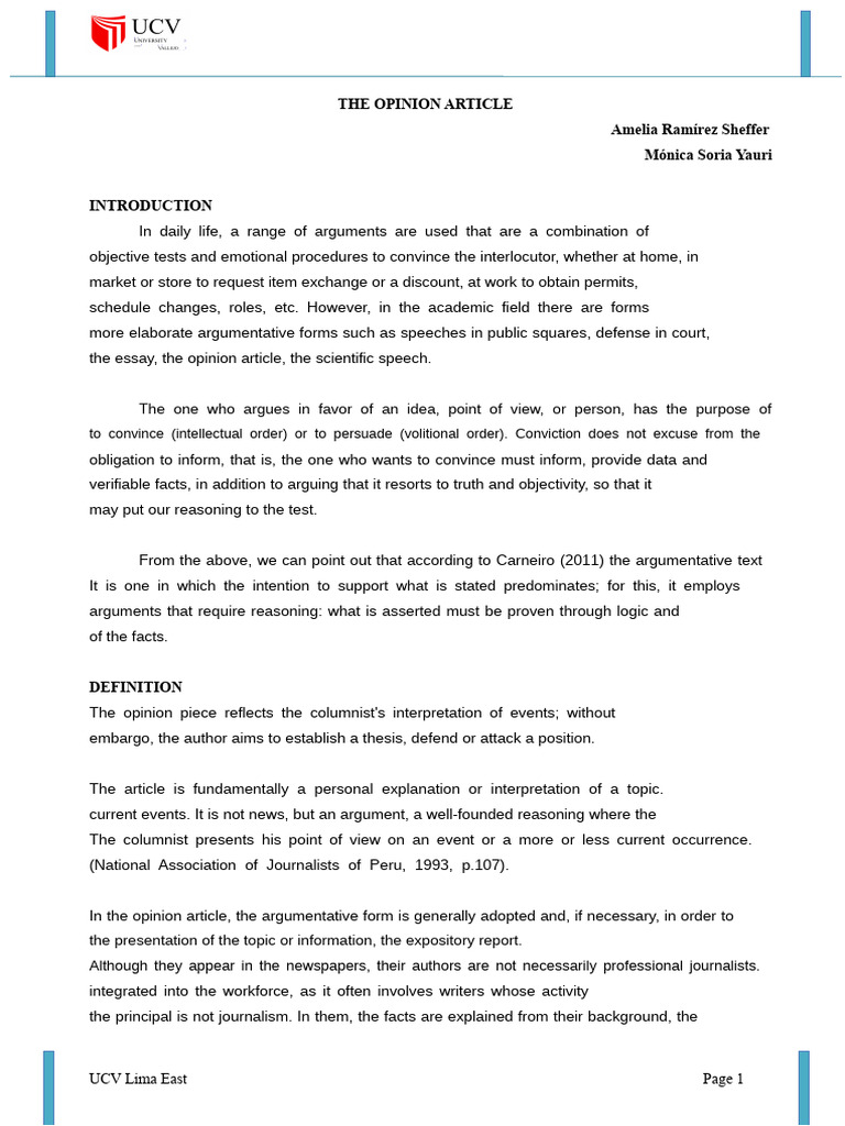 Final Opinion Article Constitution and Human Rights | PDF | Argument ...