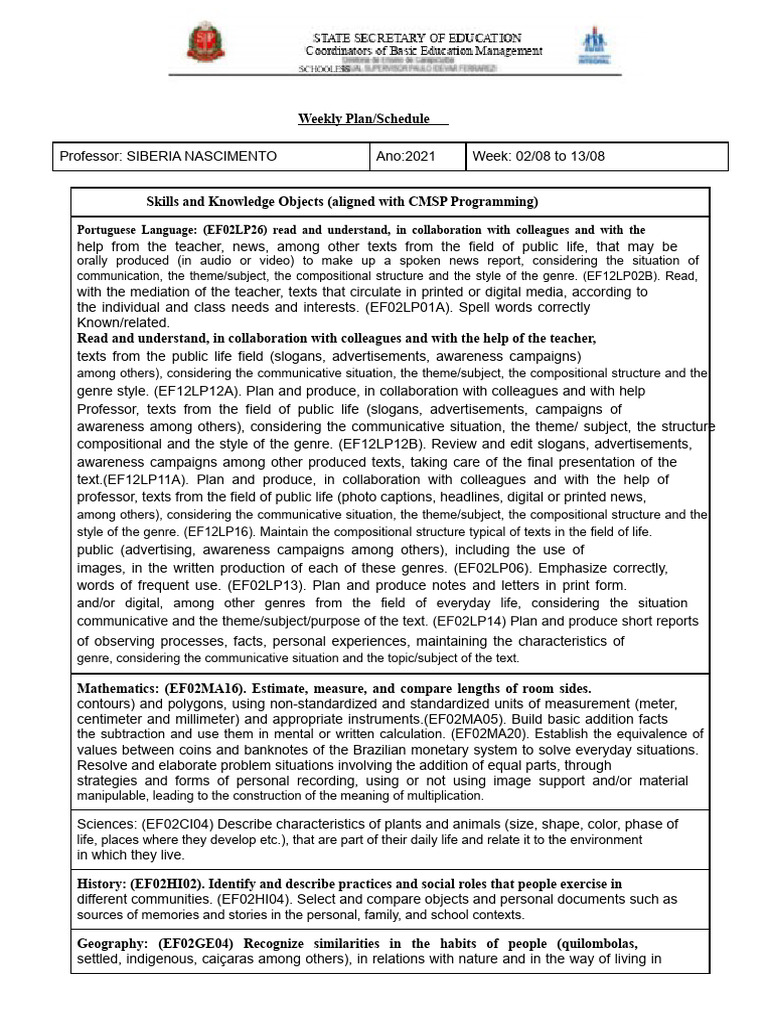 Plan - Hybrid Teaching 02 - 08 To 13 - 08 | PDF | Genre | Advertising