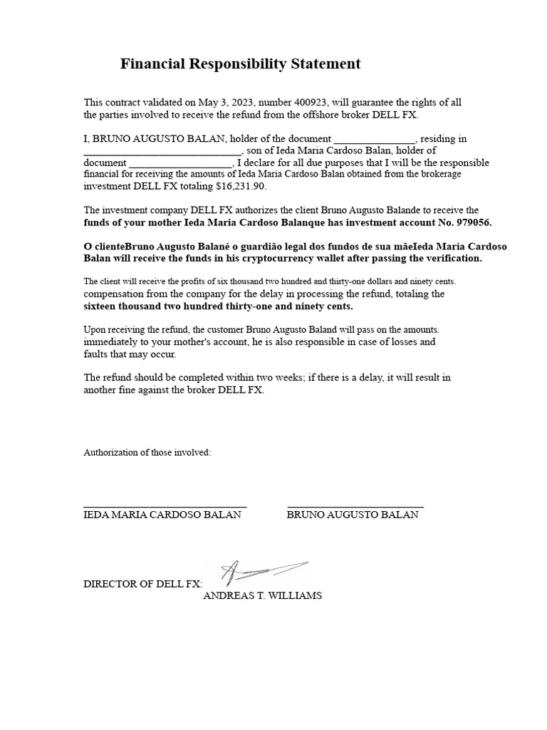 Financial Responsibility Statement.doc | PDF