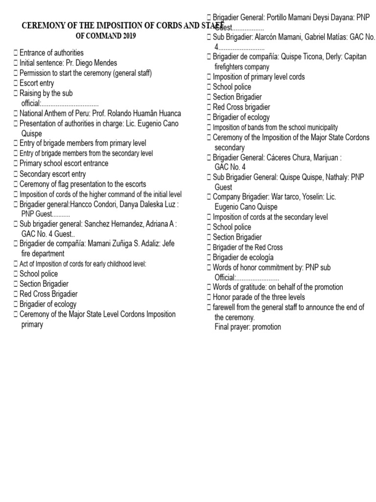 Diptych Ceremony of the Imposition of Cords and Sceptre 2019-2 | PDF