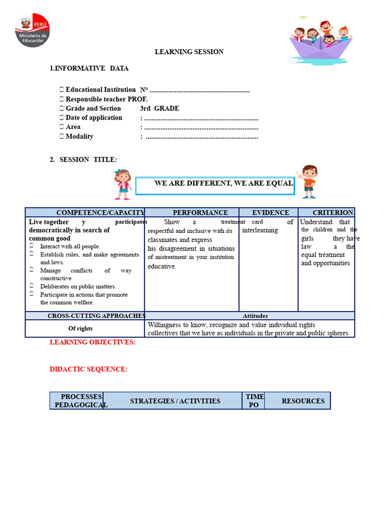 4. THURSDAY B - we are different we are the same | PDF | Behavioural ...
