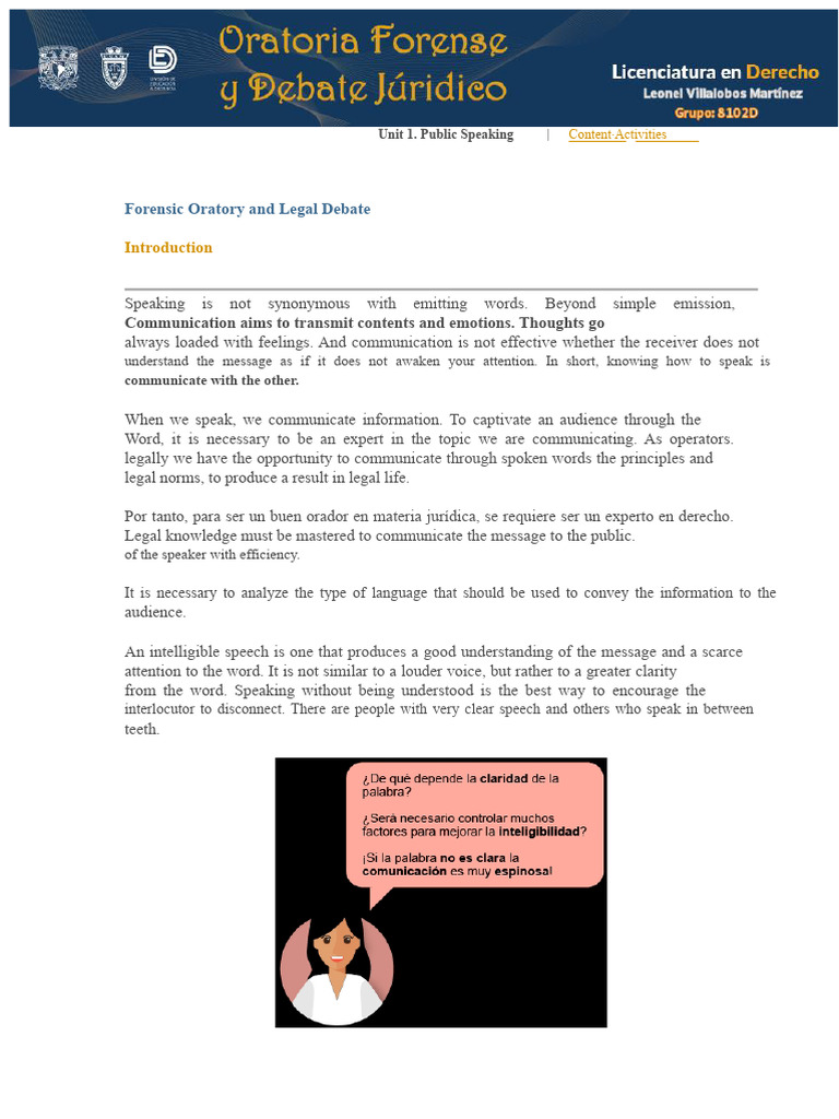 Forensic Oratory and Legal Debate - Compendium | PDF | Public Speaking ...