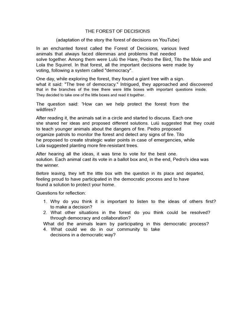 the forest of decisions | PDF