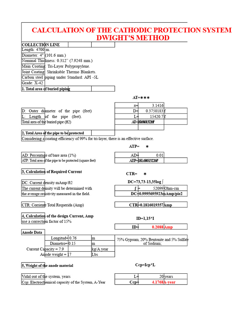 348649863 Cathodic Protection Calculations | PDF | Pipe (Fluid ...