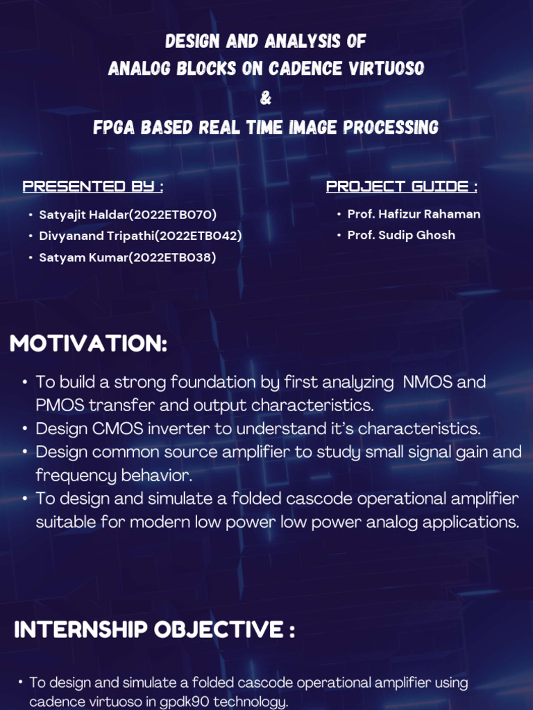 FPGA Image Processing and Analog Design | PDF