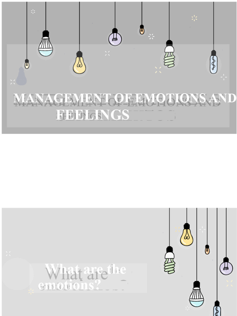 Emotional Management Slides | PDF | Emotions | Anger