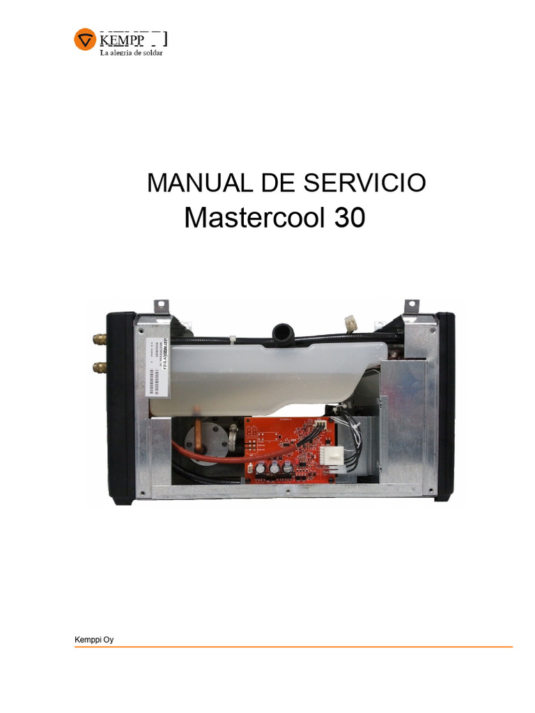 Manual de Servicio Mastercool 30 | PDF | Bomba | Presión