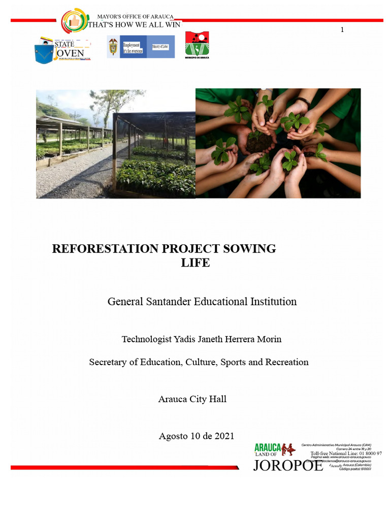 Educational Reforestation Project | PDF | Greenhouse Gas | Deforestation