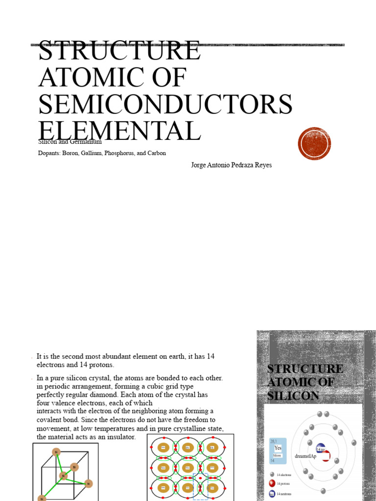 Atomic structure of elemental semiconductors | PDF | Doping ...
