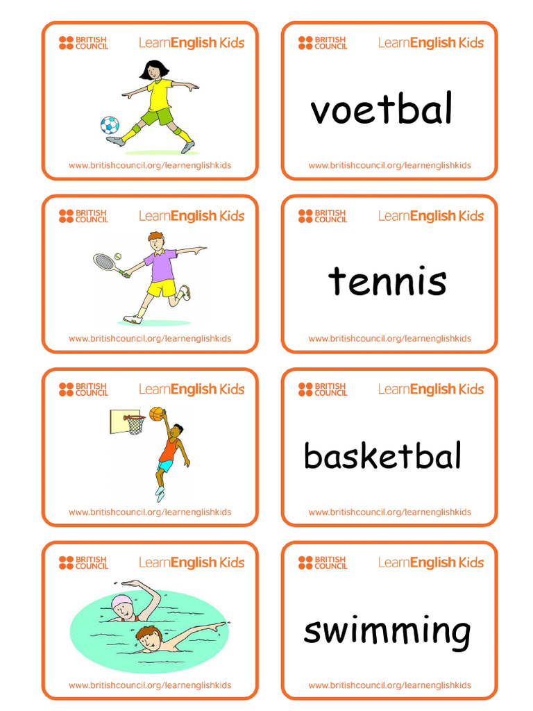 Flashcards Sport | PDF