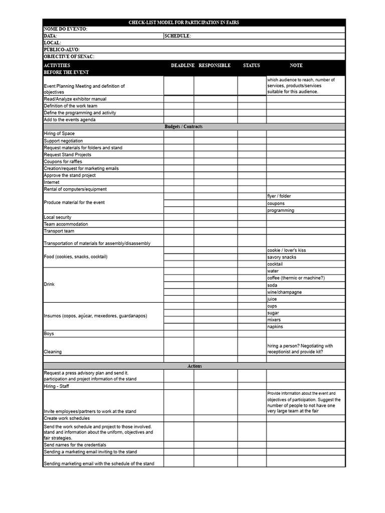 Fair Participation Checklist Guide | PDF