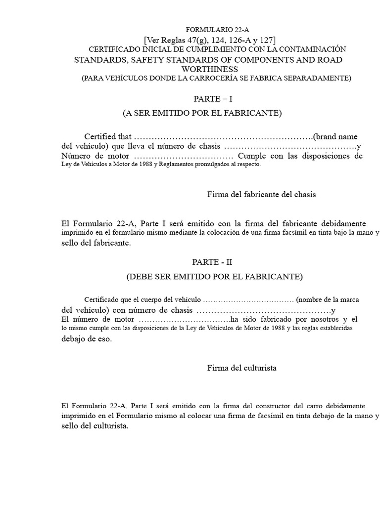 CMV 22 A | PDF