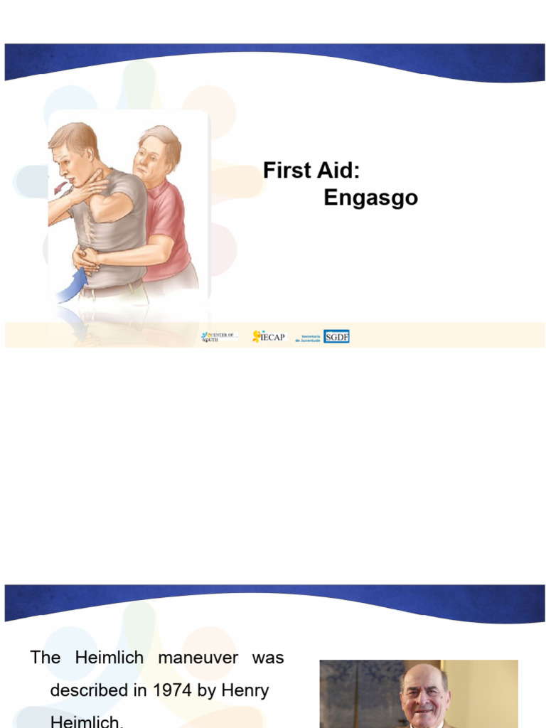 Heimlich Maneuver: Choking First Aid Guide | PDF
