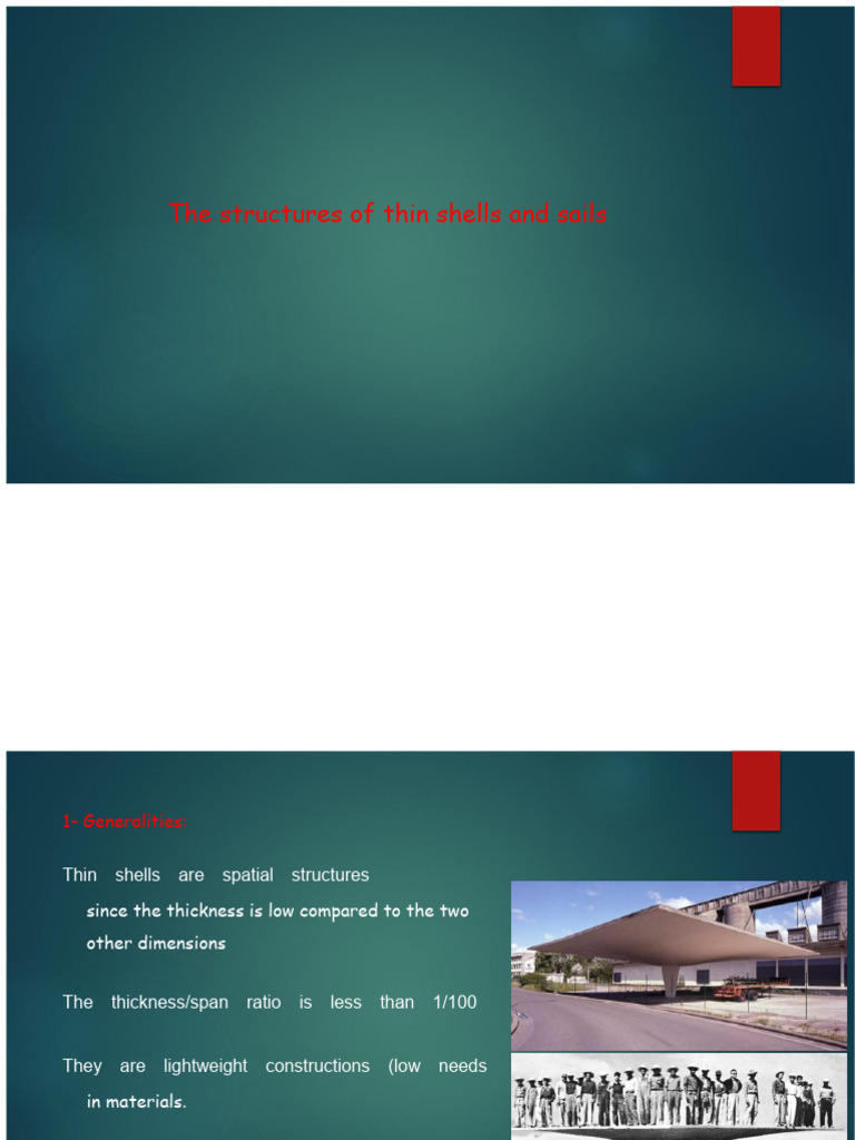 the shells and thin sails in BA | PDF | Vault (Architecture) | Dome