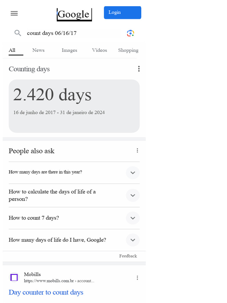 Count Days 160617 - Google Search | PDF