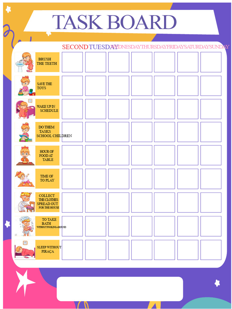 Editable Children's Incentive Board | PDF