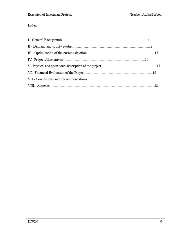 Investment Project for Nursing Home | PDF | Old Age | Mexico