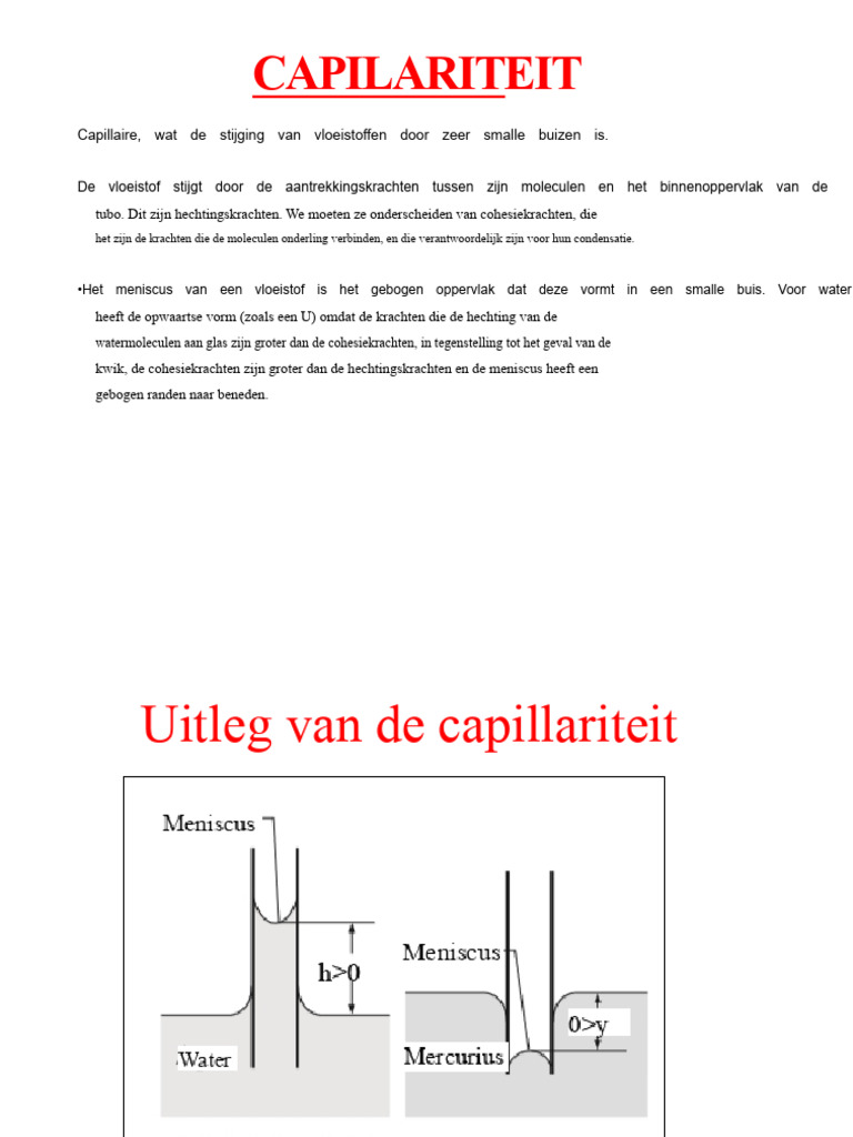 Capillariteit | PDF
