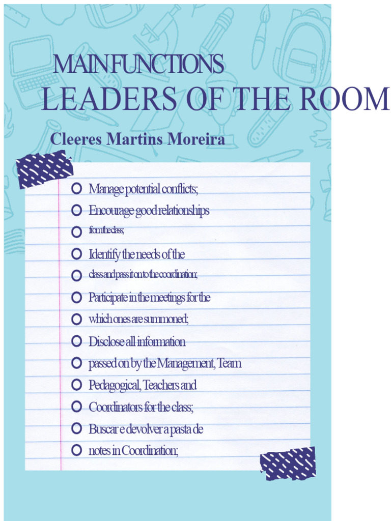 Class Leadership Responsibilities Guide | PDF