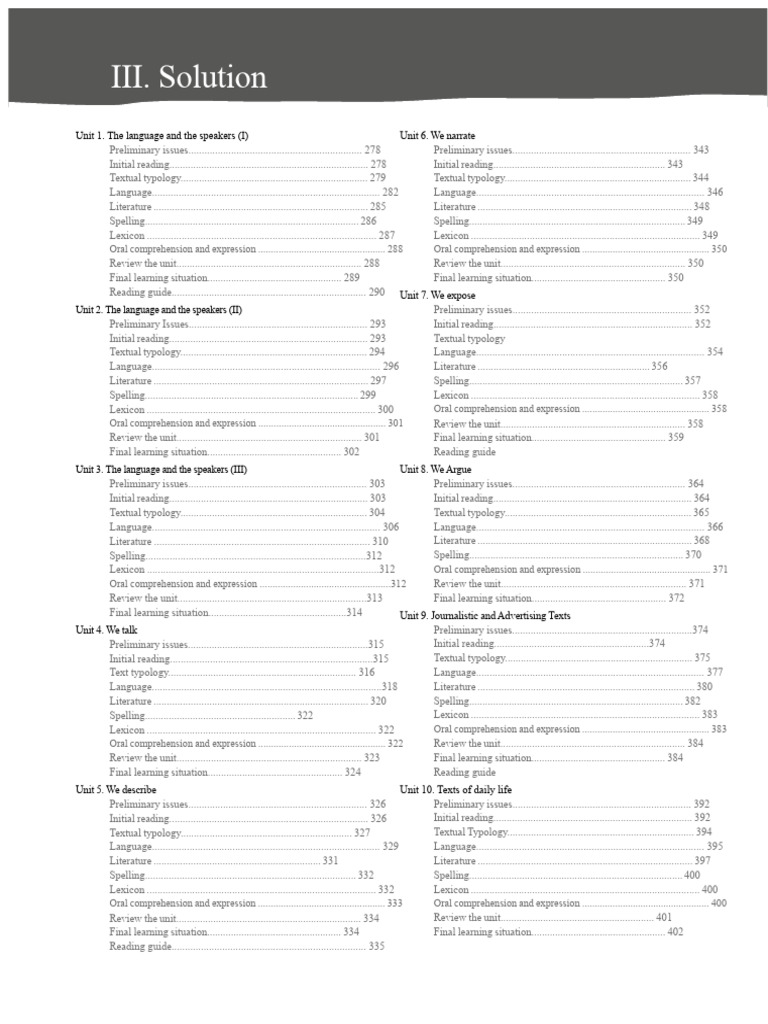 Solution Language Unit 01 1eso | PDF | Nonverbal Communication ...