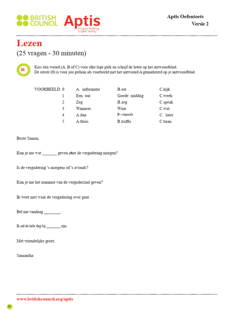 Aptis Test | PDF