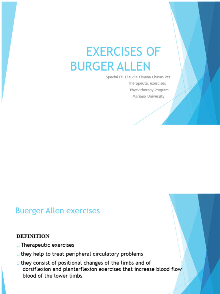 Buerguer Allen exercises.pdf | PDF | Circulatory System | Vein