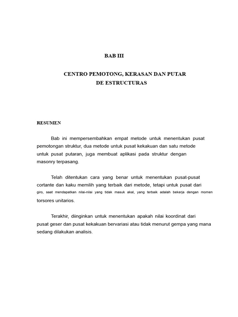 Metode Penentuan Pusat Pemotongan Struktur | PDF