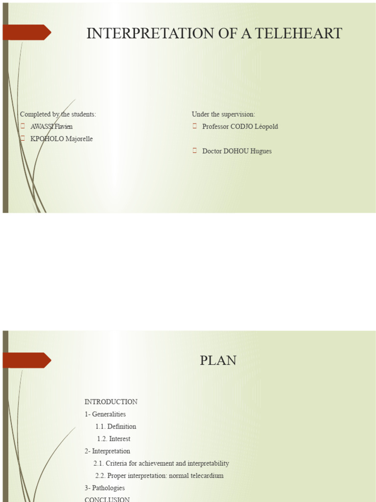 Teleheart Interpretation Guide | PDF | Heart | Lung