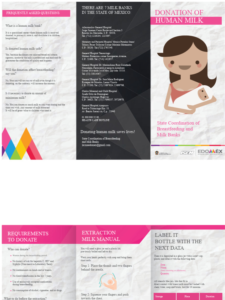 Human Milk Banks in Mexico: FAQs | PDF | Breastfeeding | Breast Milk
