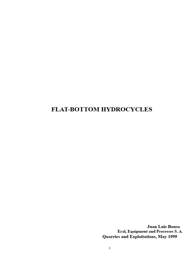 Flat-Bottom Hydrocyclones Overview | PDF | Mill (Grinding)