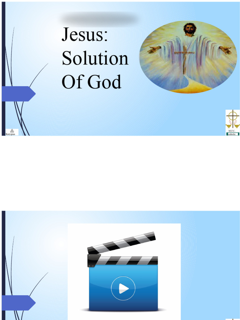 Theme 3 Jesus God's Solution | PDF | Jesus | God In Christianity