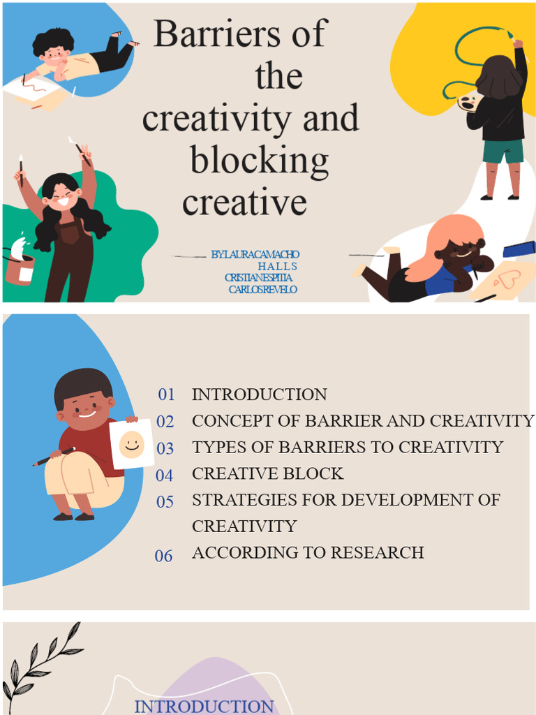 Barriers to Creativity and Creative Block (1) | PDF | Creativity ...