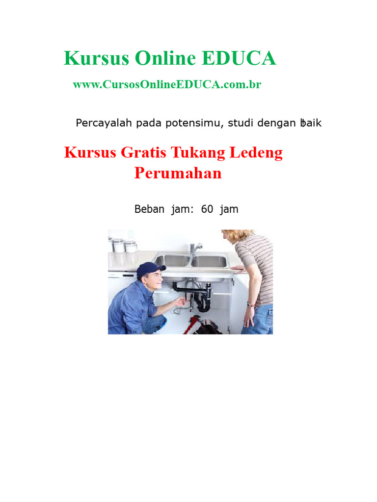 Kursus Gratis Tukang Ledeng Online | PDF